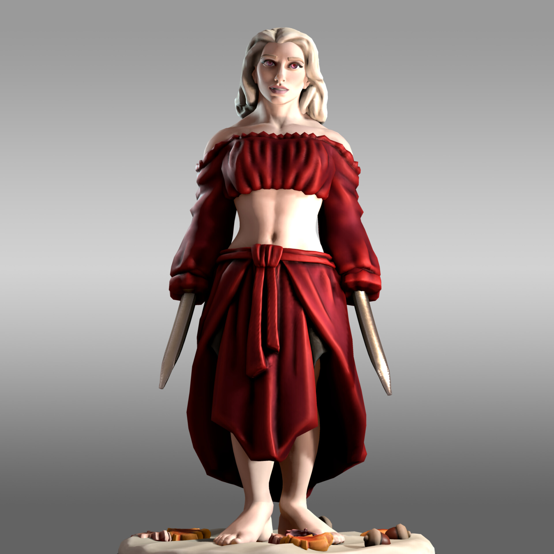 ArtStation - Red Lady