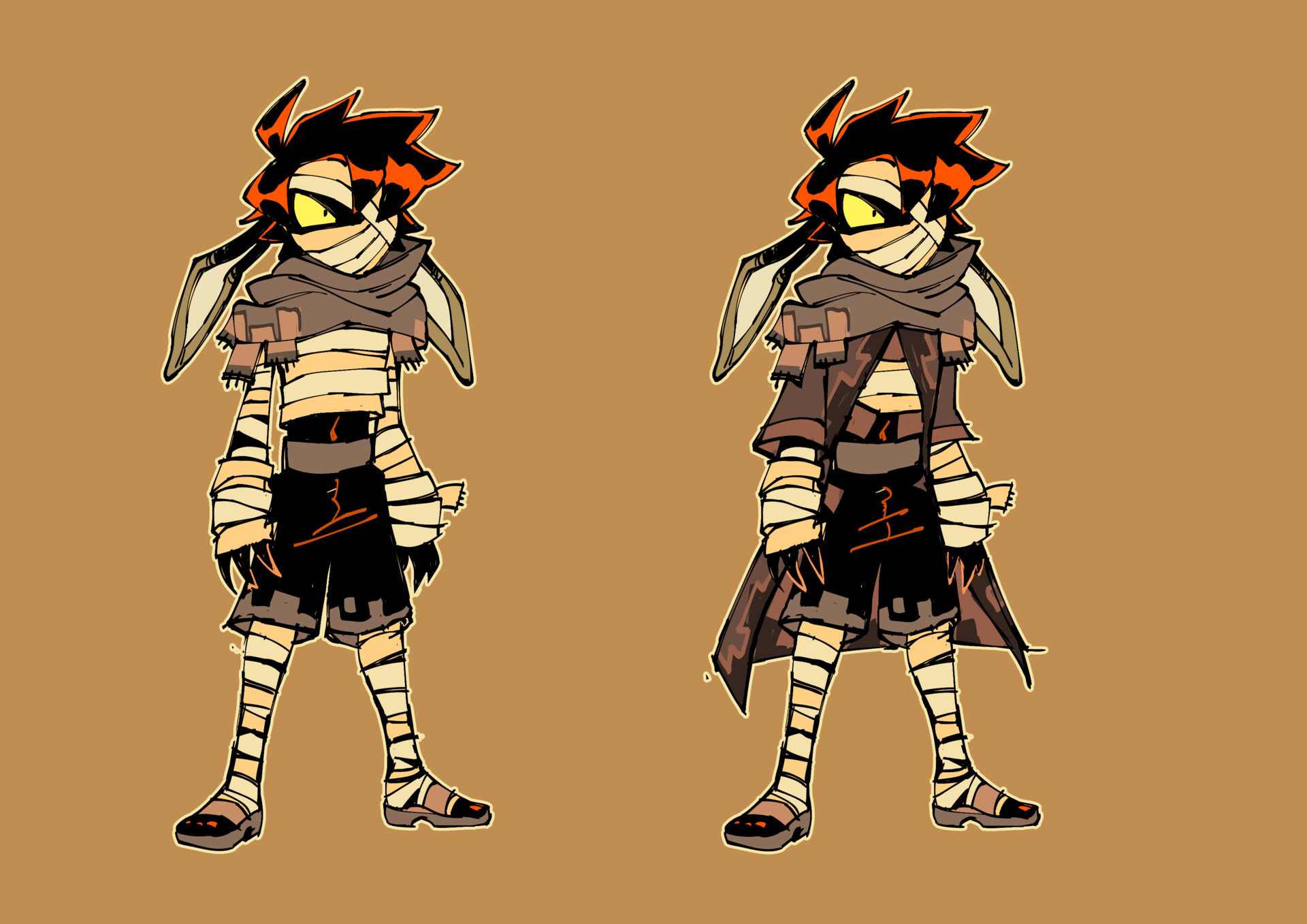 ArtStation - Character Design - Bandage Ghost guy