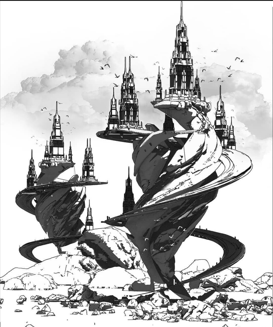 ArtStation - Traditional and digital concept art fantasy castle