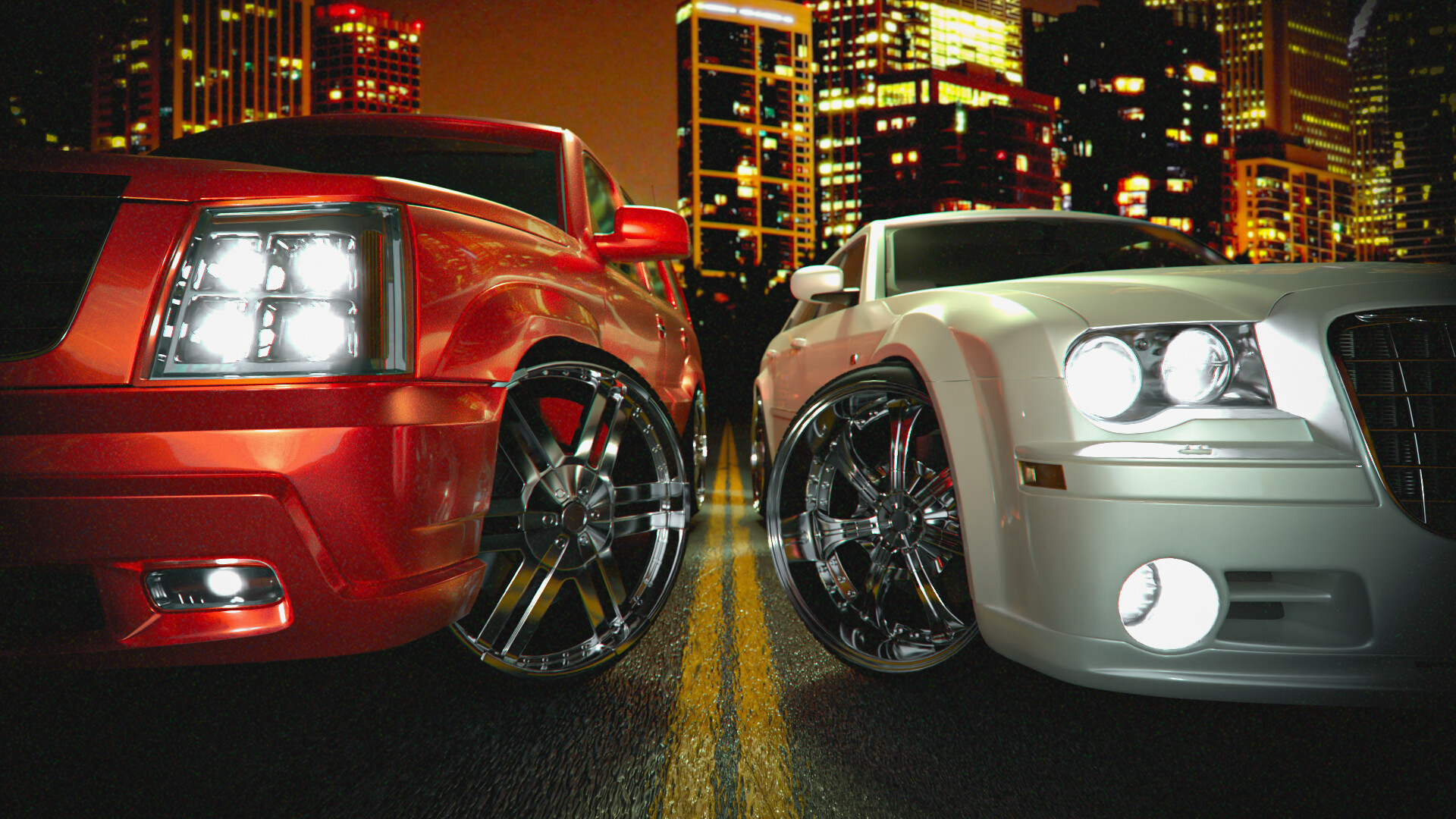 ArtStation - Midnight Club 3 - Cover recreation