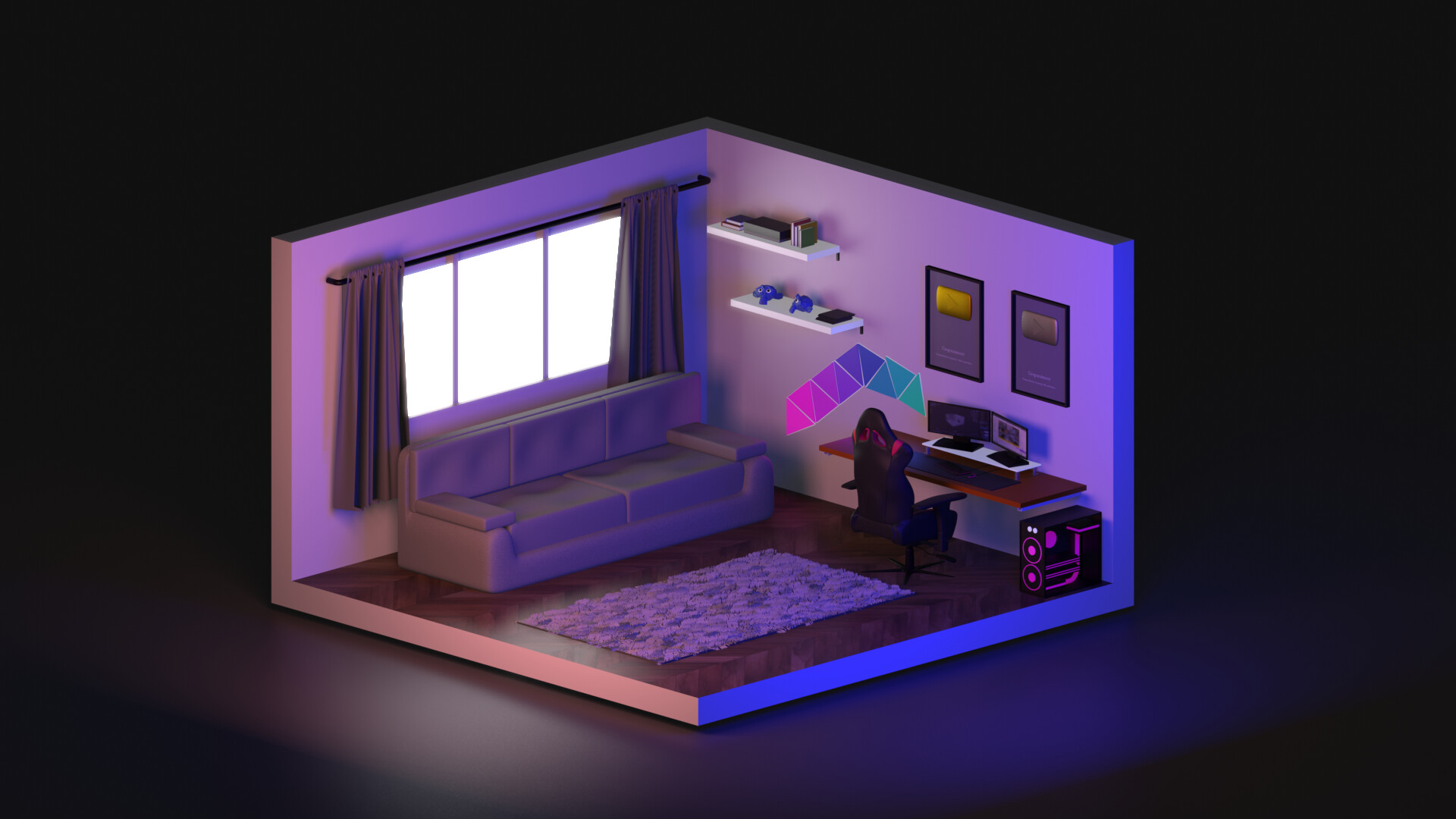 ArtStation - Isometric Room