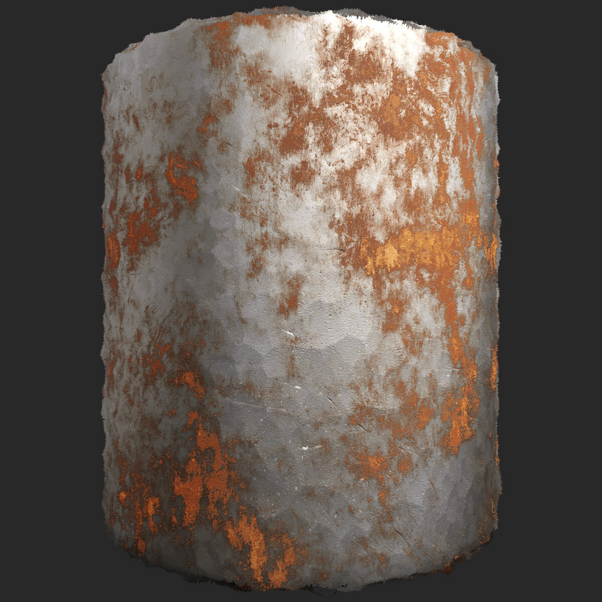 TextureCan - Hammered Rusty Galvanized Metal Texture