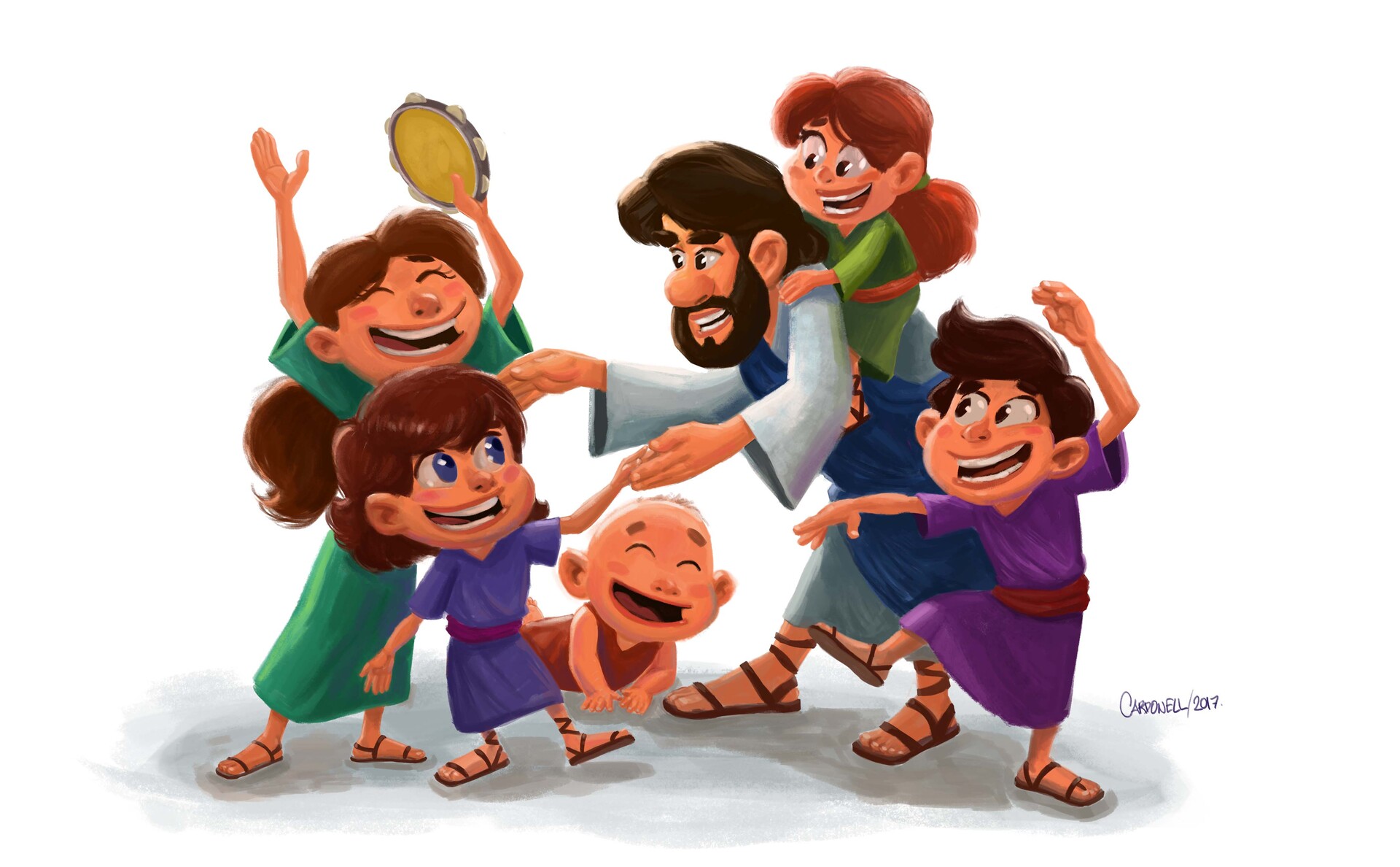 ArtStation - Jesus and the kids
