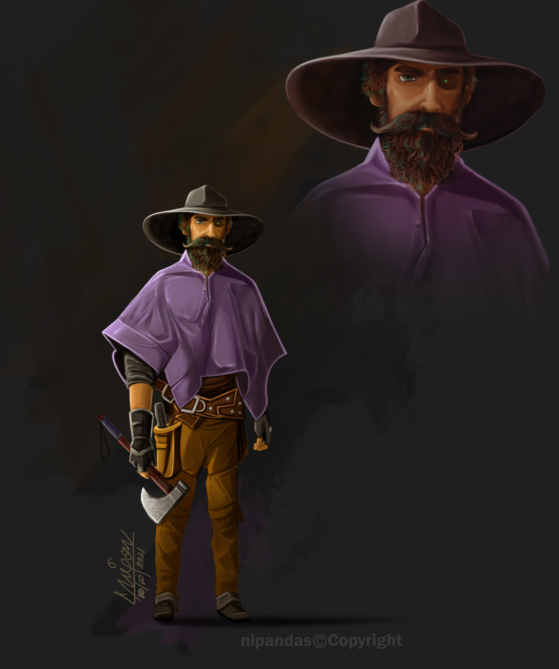 ArtStation - Cowboy 2D Game Character