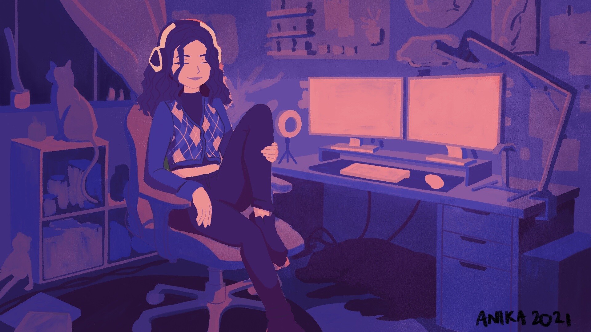 Anika De Jesus - Streamer Gamer Room