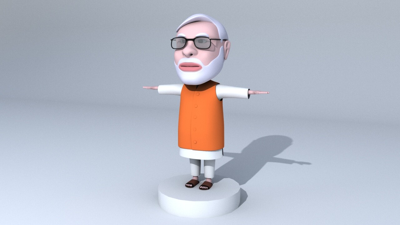 ArtStation - Narendra Modi 3D Model