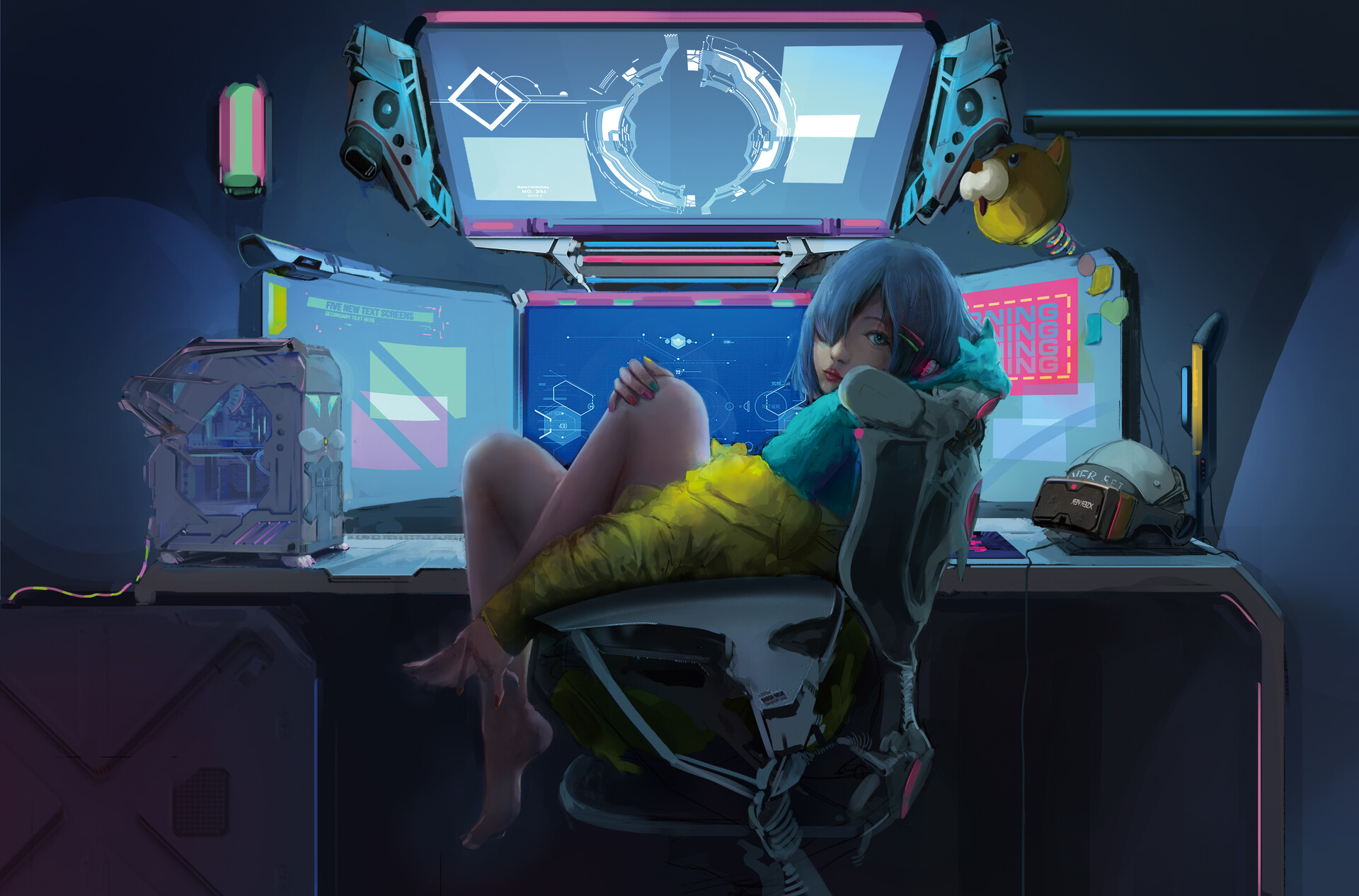 ArtStation - Cyber girl