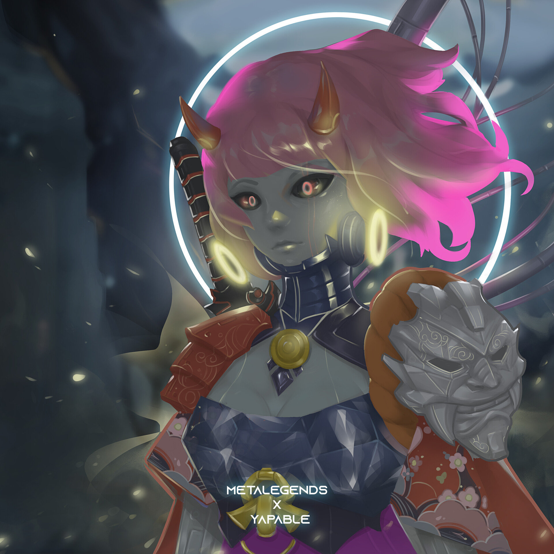 ArtStation - Metalegends -NFT (Oni-Cyborg)