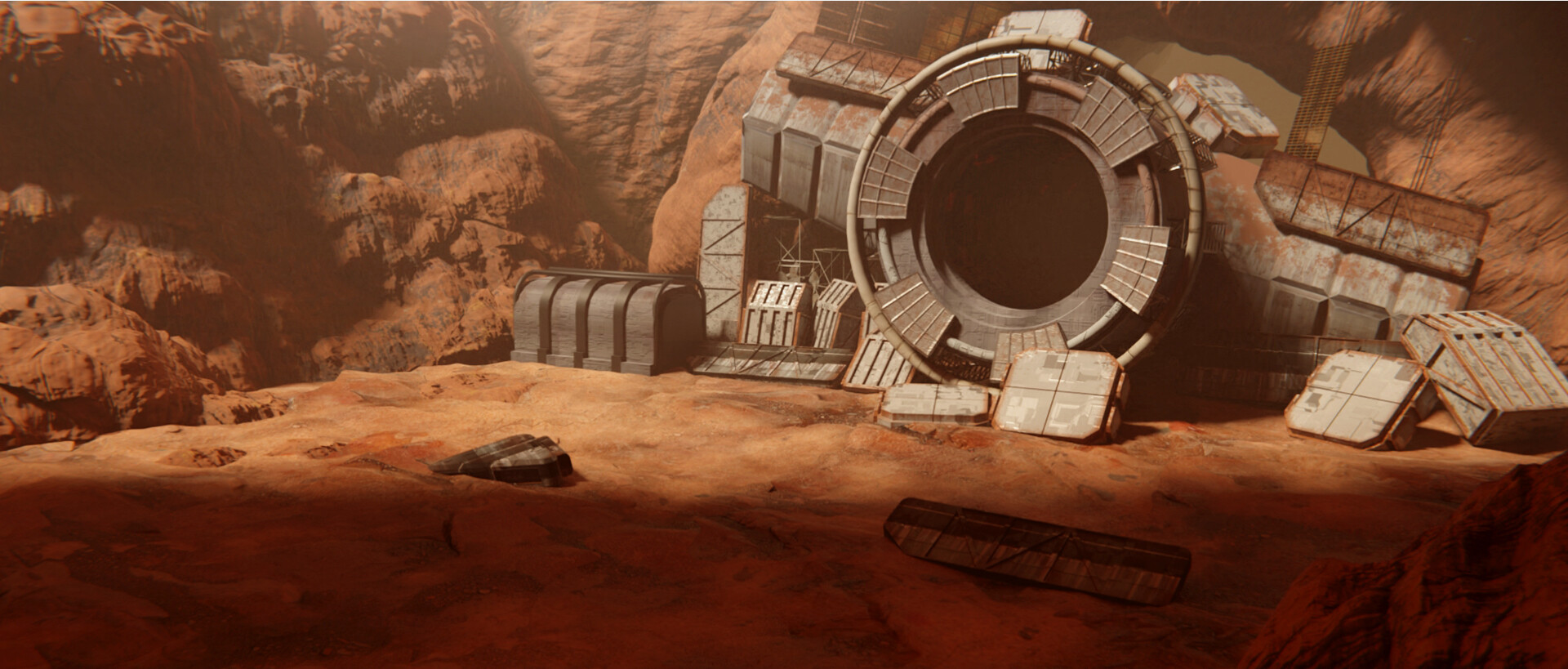 ArtStation - The graveyard spaceship
