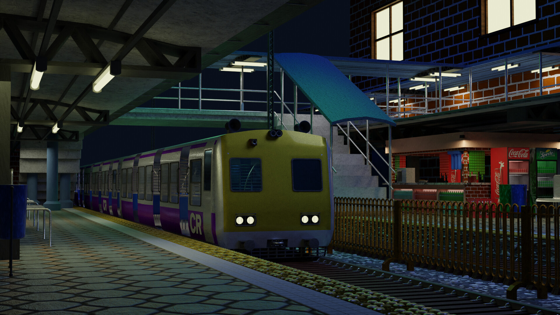 ArtStation - Mumbai Train Station 3D