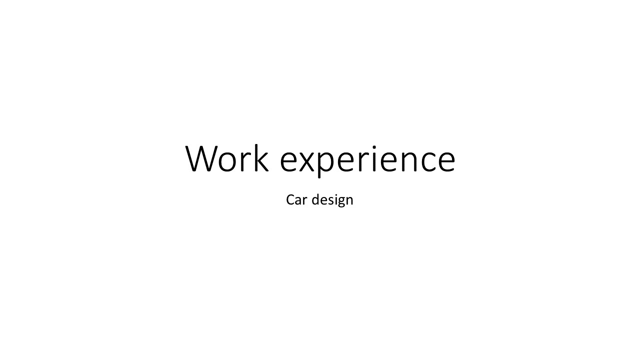 ArtStation - work experience
