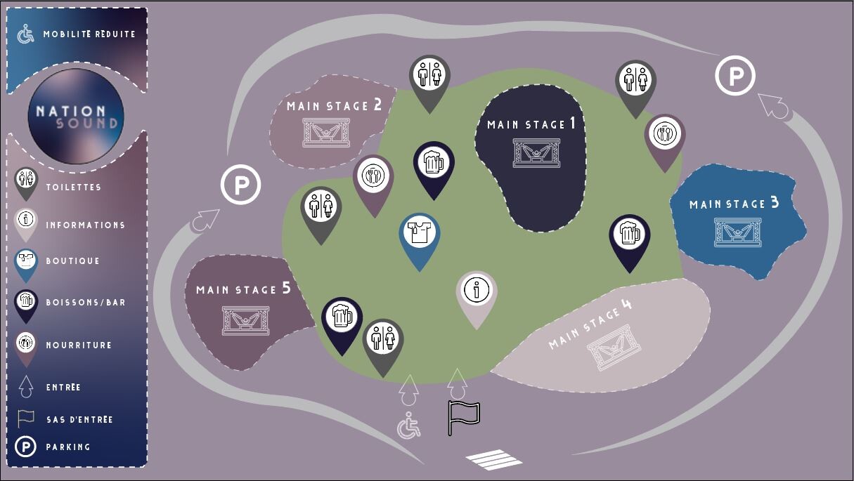 ArtStation - Logo & Maquette Nation sound