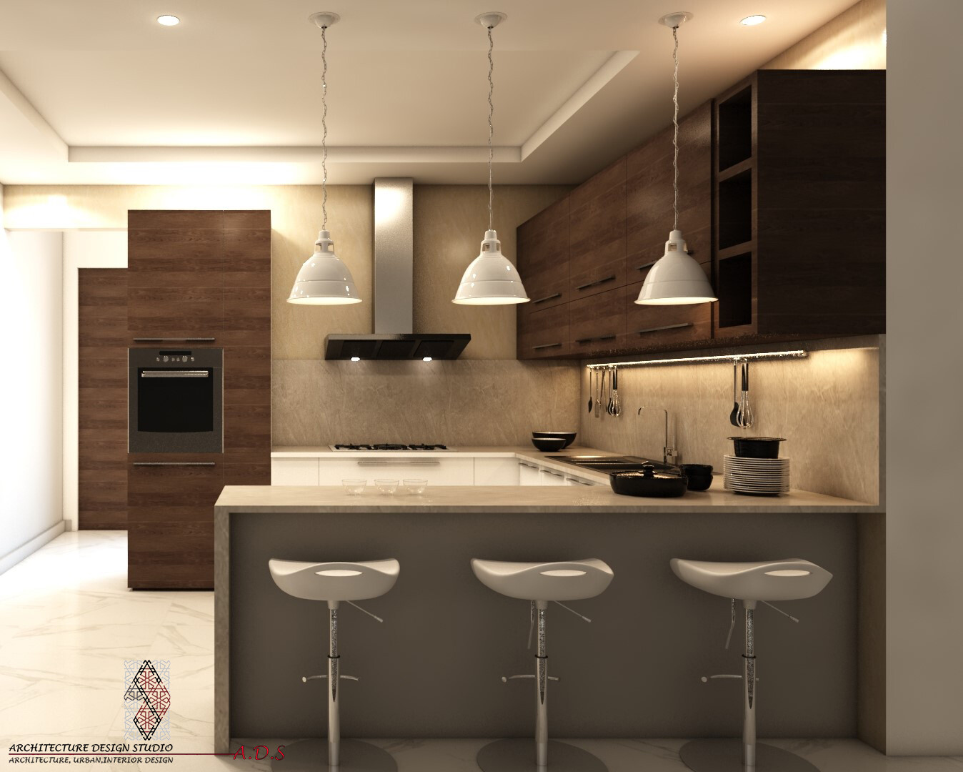 ArtStation - Contemporary Kitchen|Residential Design