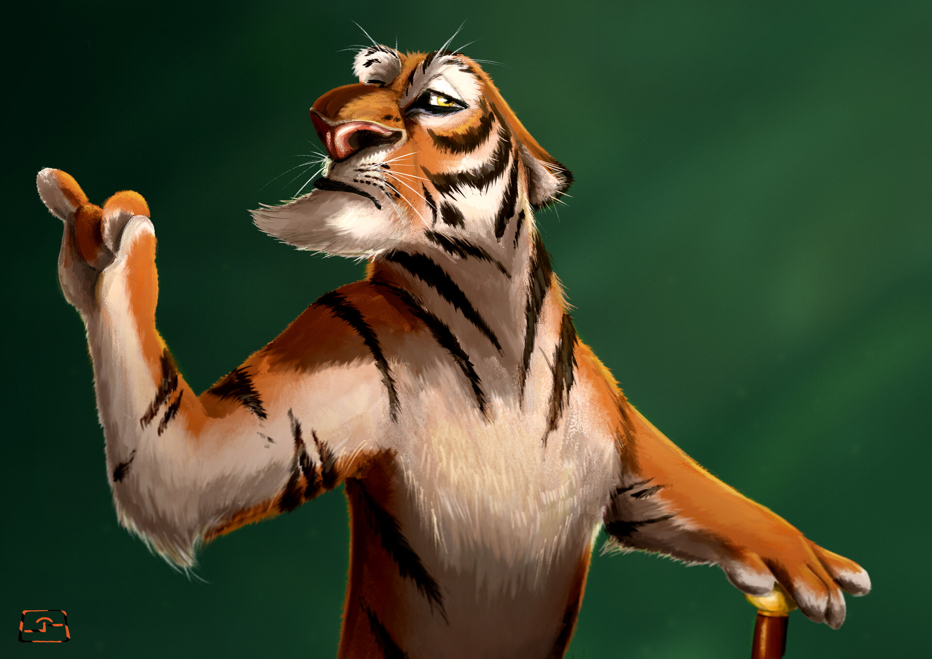 ArtStation - Posh tiger