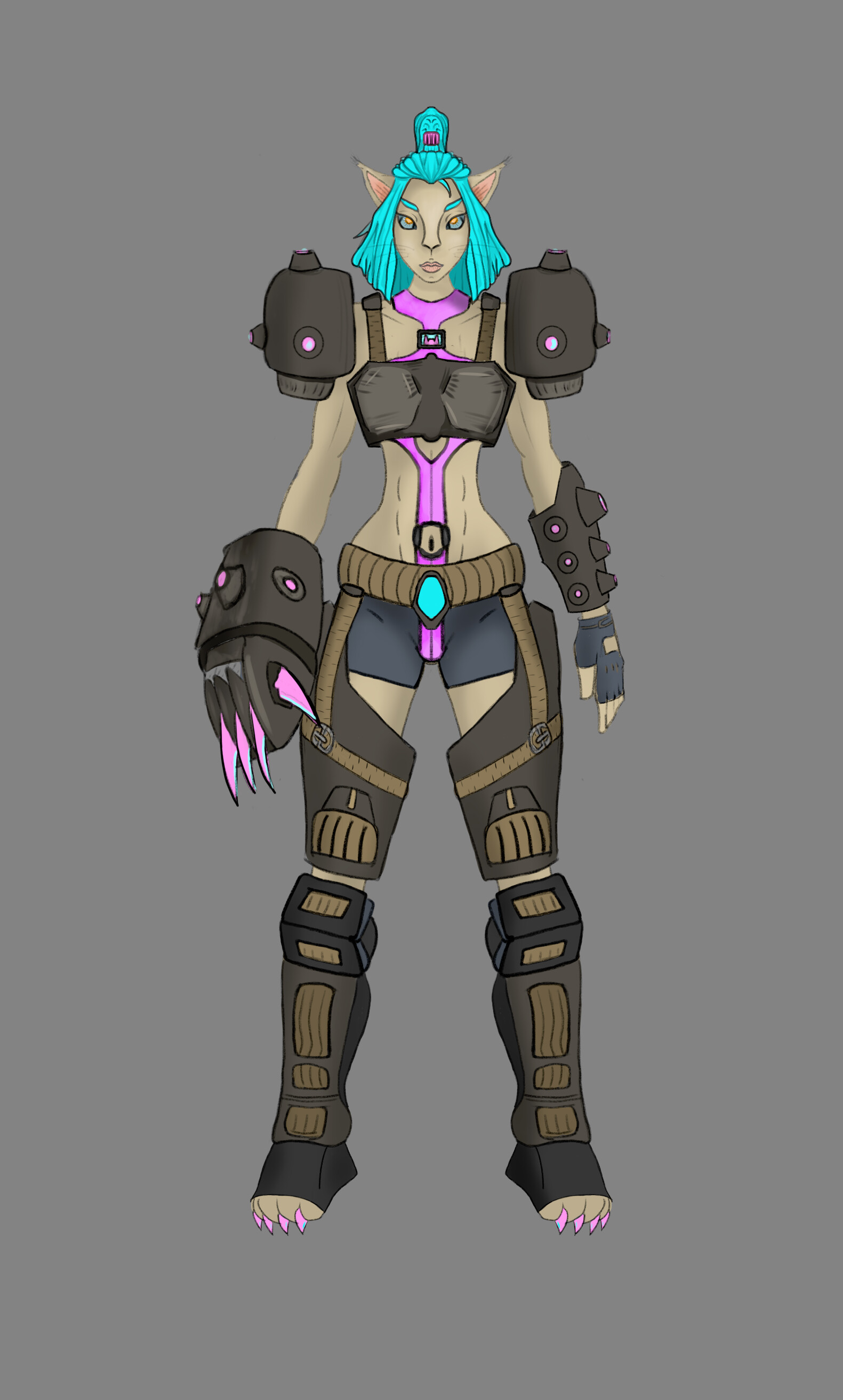 ArtStation - Catgirl War Machine