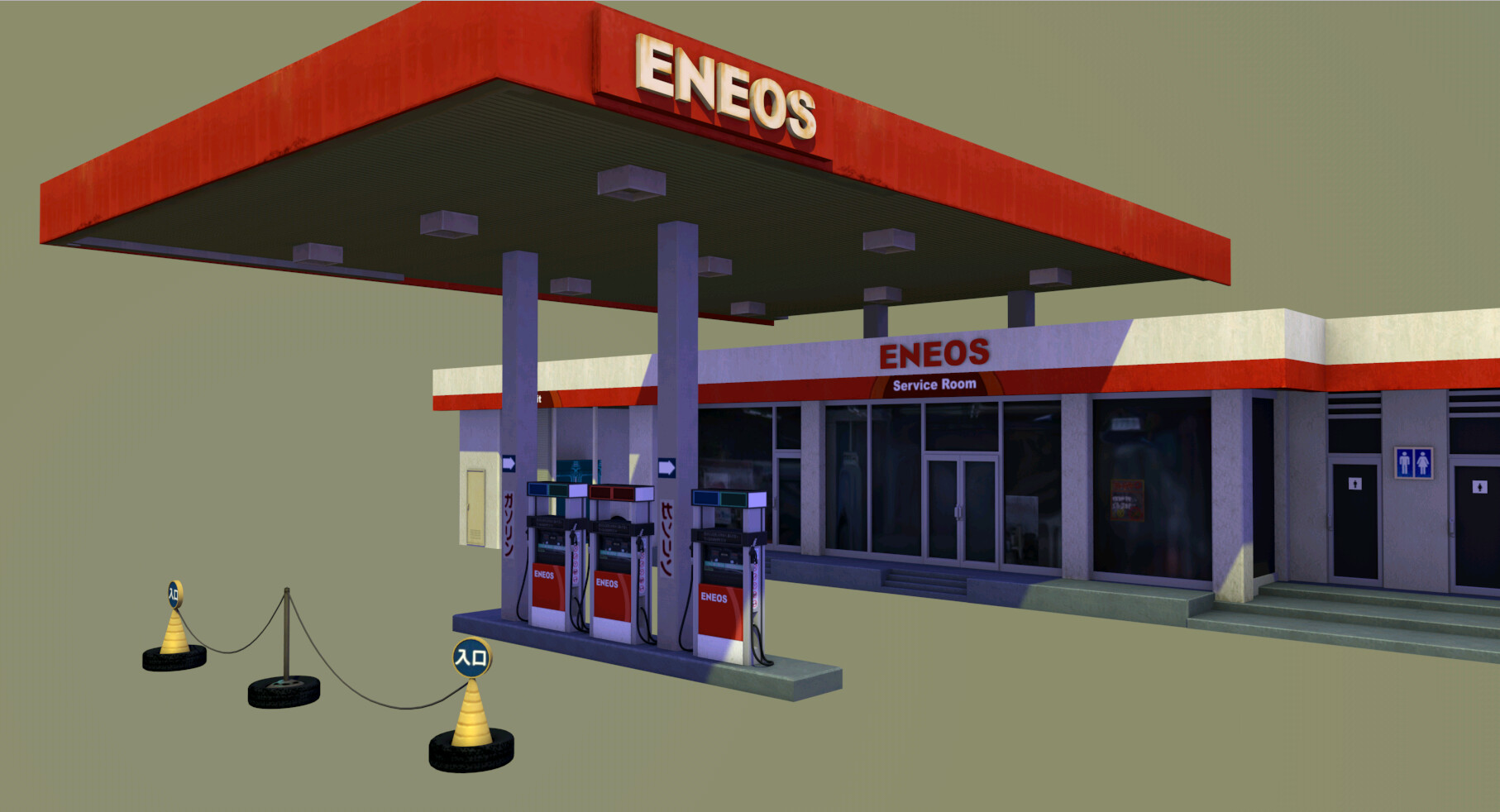 ArtStation - Gas Station