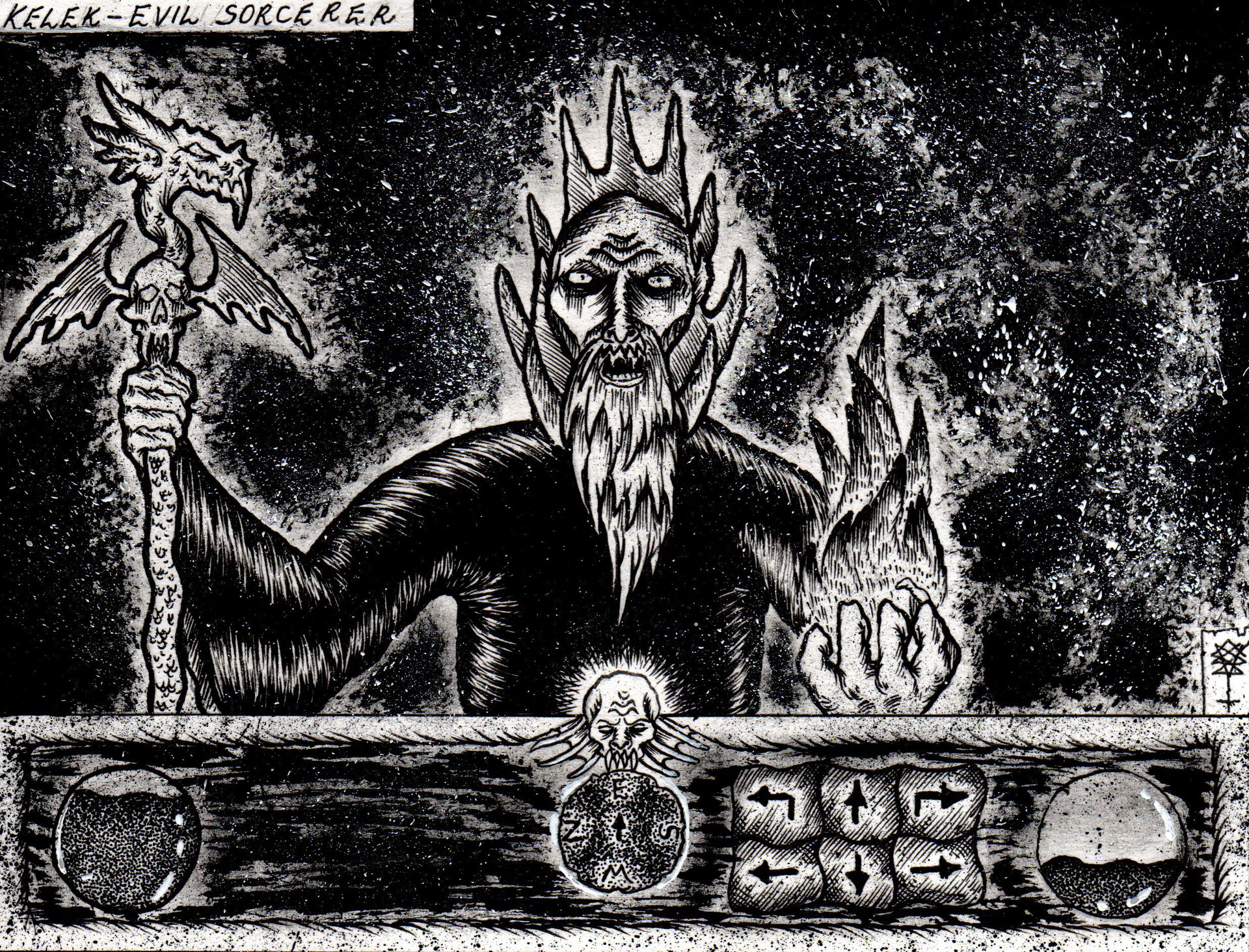 ArtStation - Kelek - Evil Sorcerer (ADND TOY ART CHALLENGE)