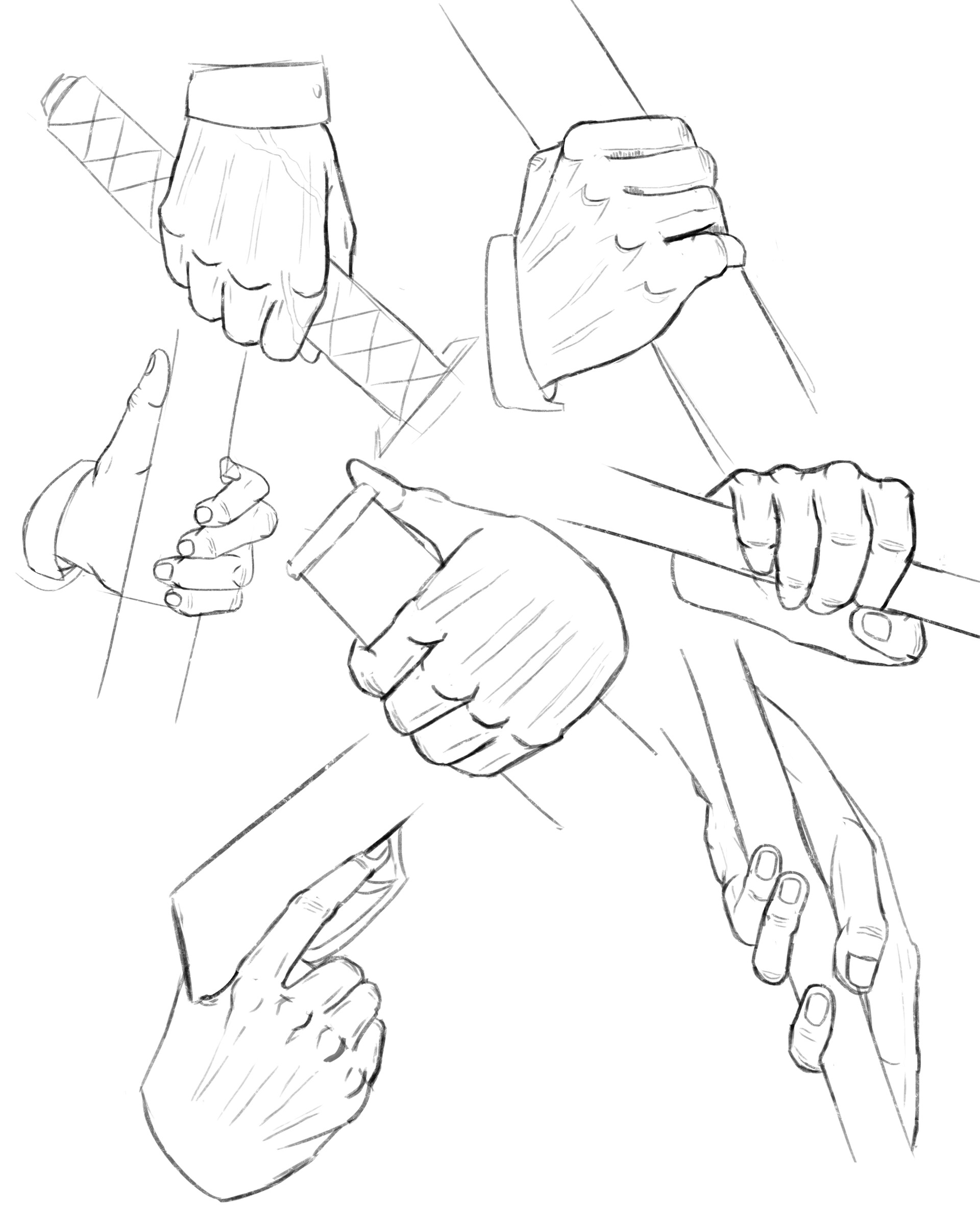ArtStation - hand studies day 2