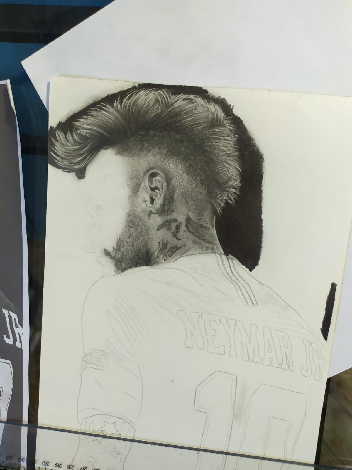 Neymar Pencil Drawing