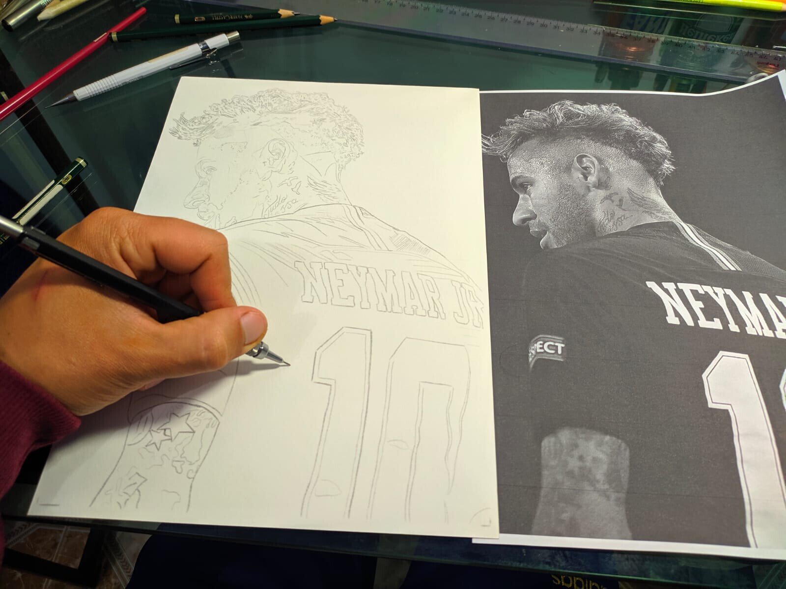 Alex gonçalves_drawing - Drawing |Neymar Jr - Brazillian