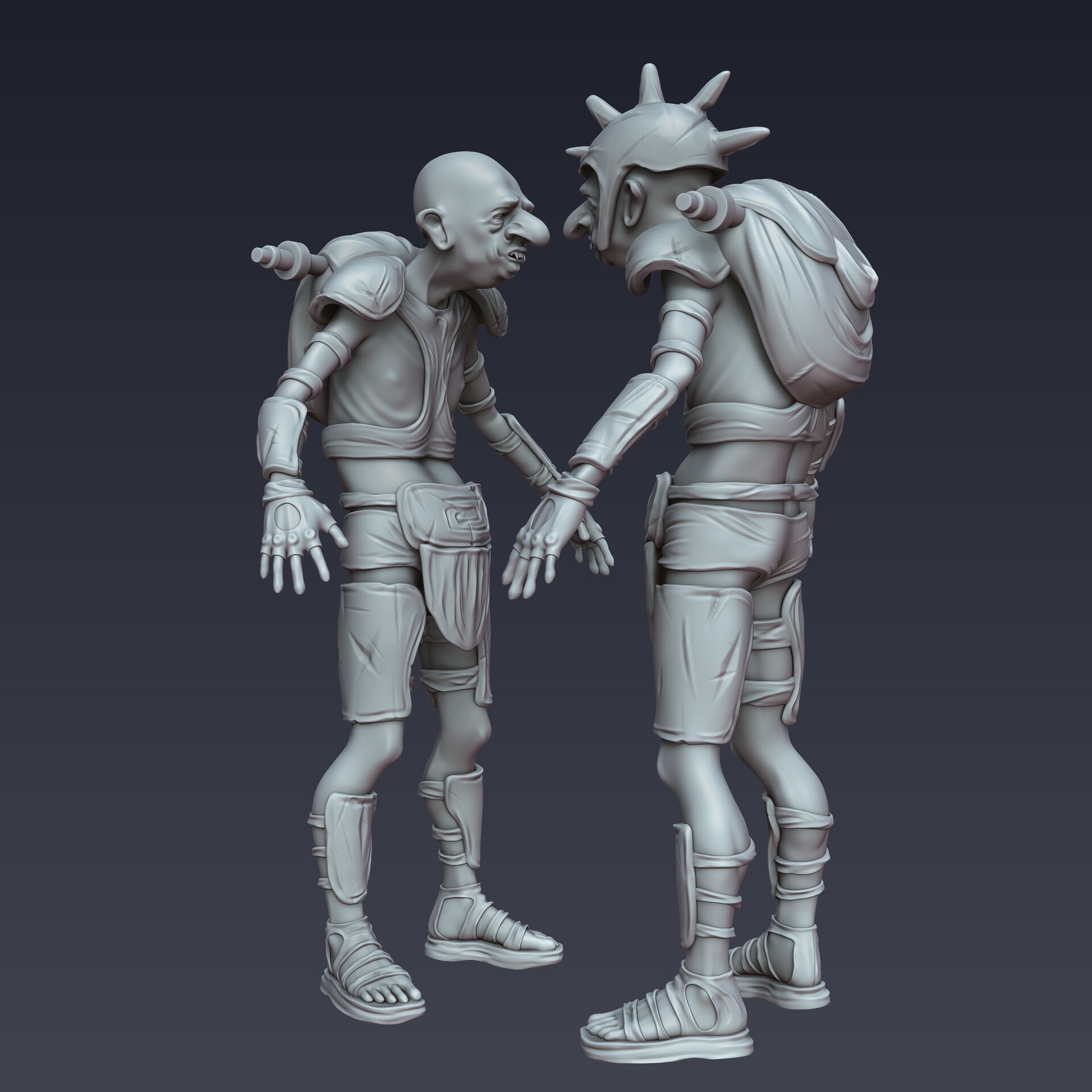 ArtStation - The troll is fighting and very thin =)