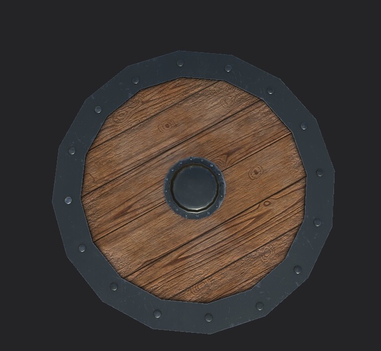 ArtStation - Typical shield low poly