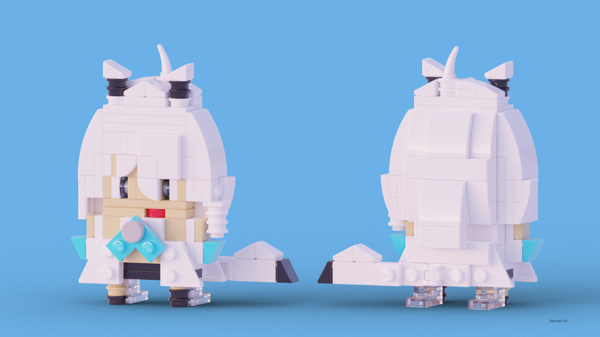 ArtStation - LEGO MOC - Shirakami Fubuki