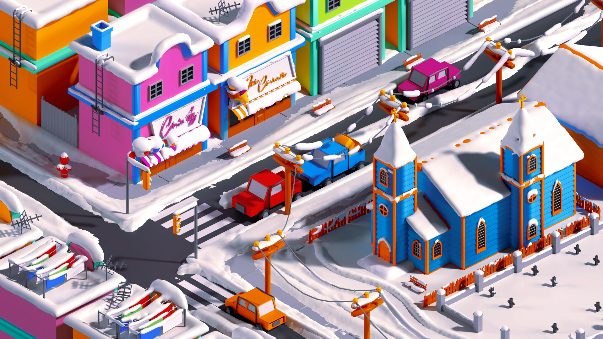 ArtStation - Snowy City