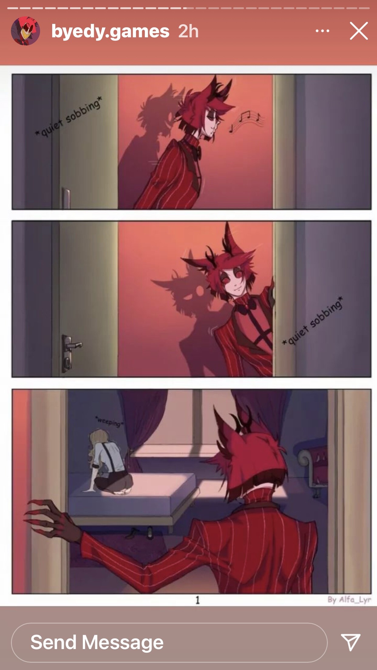 Artstation ️charlie X Alastor Comic ️ Credit Tobyedygames On Instagram