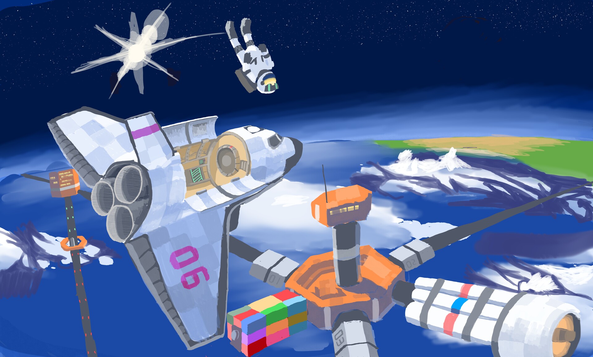 ArtStation - Space Drawing #001