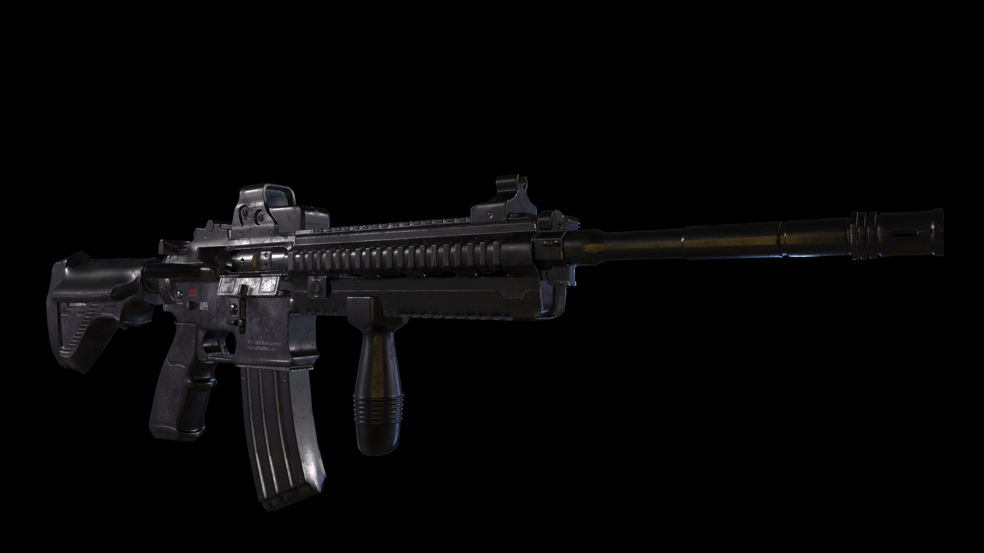 ArtStation - Assalt_Rifle_M416