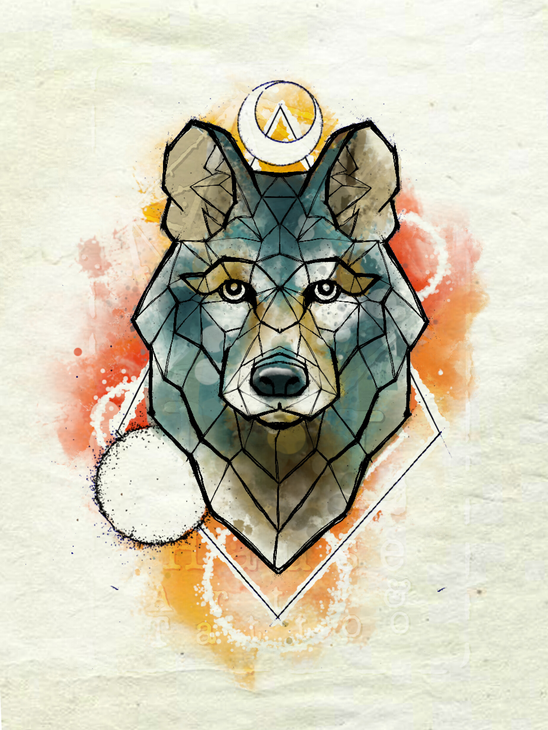 ArtStation - Wolf Watercolour