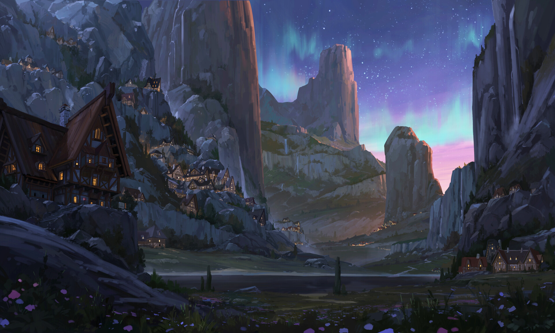 ArtStation - aurora town