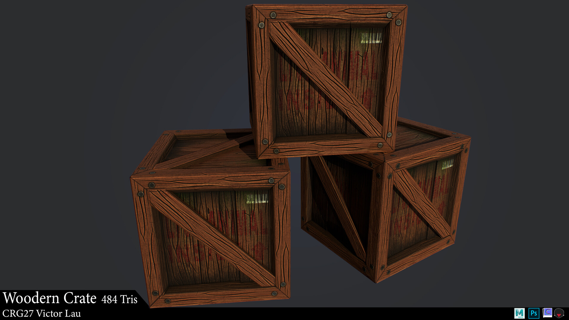 ArtStation - wooden crate