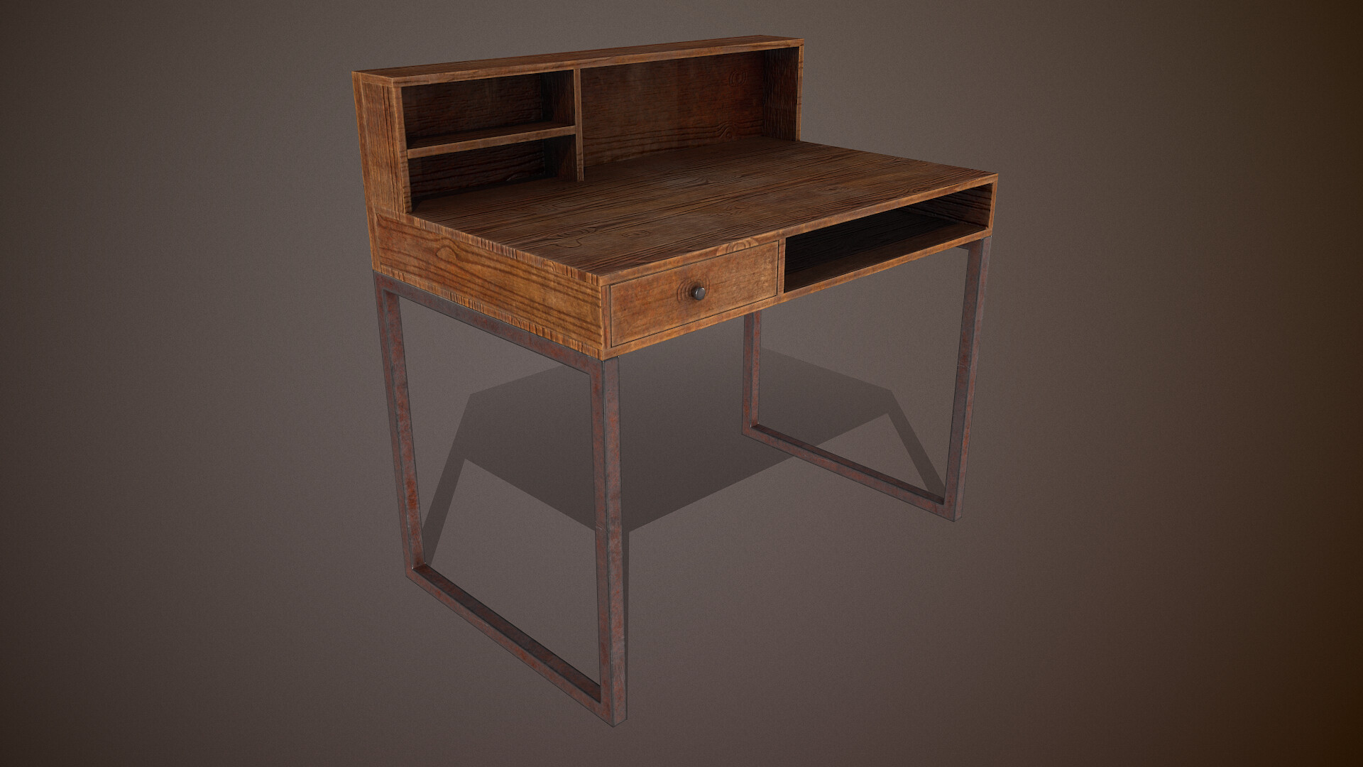 ArtStation - Old Desk 3d Model PBR 2K Texture