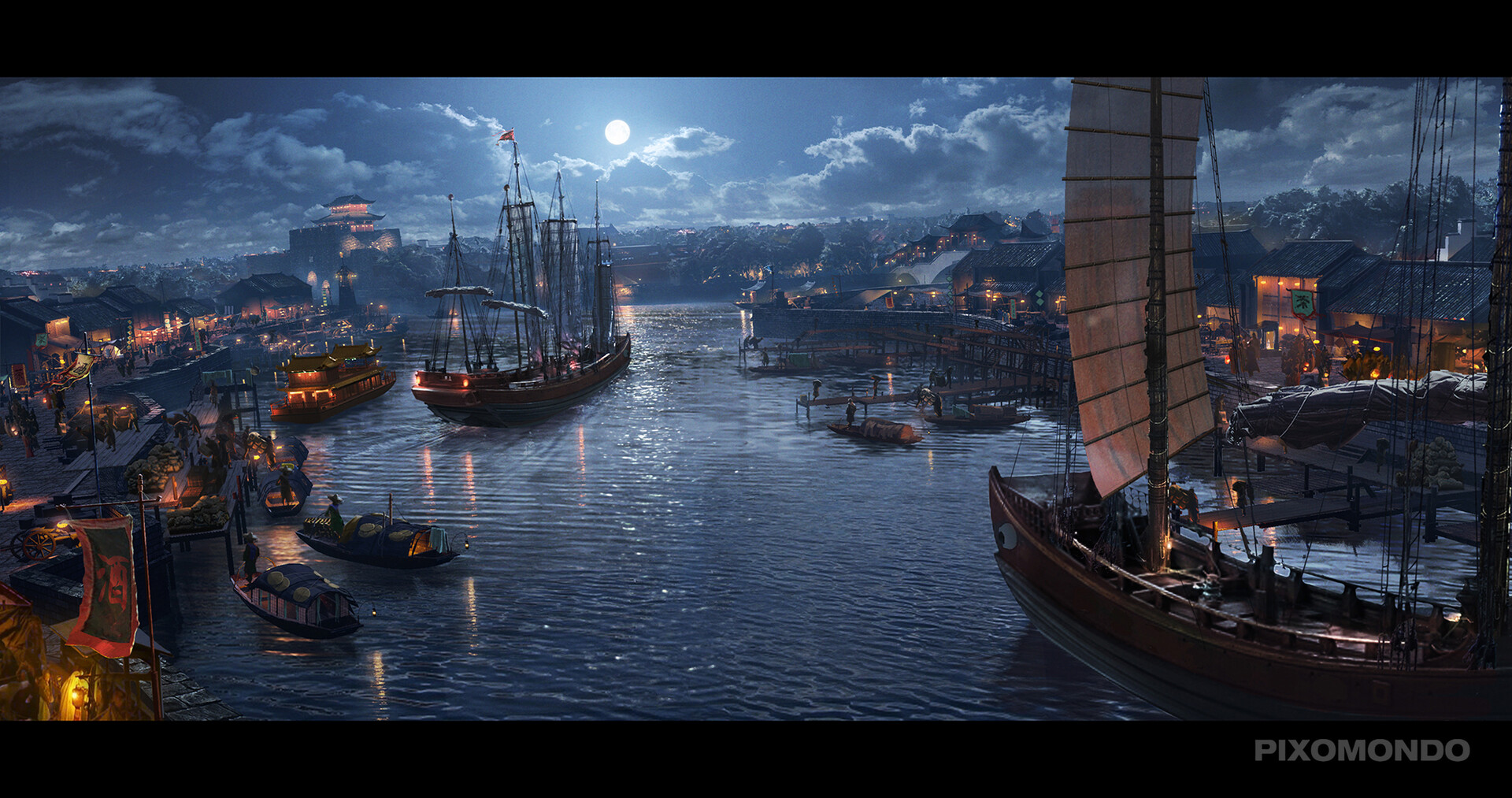 Wayne Leung Hou-wai - Flying Over Silk Road - The Concept Art