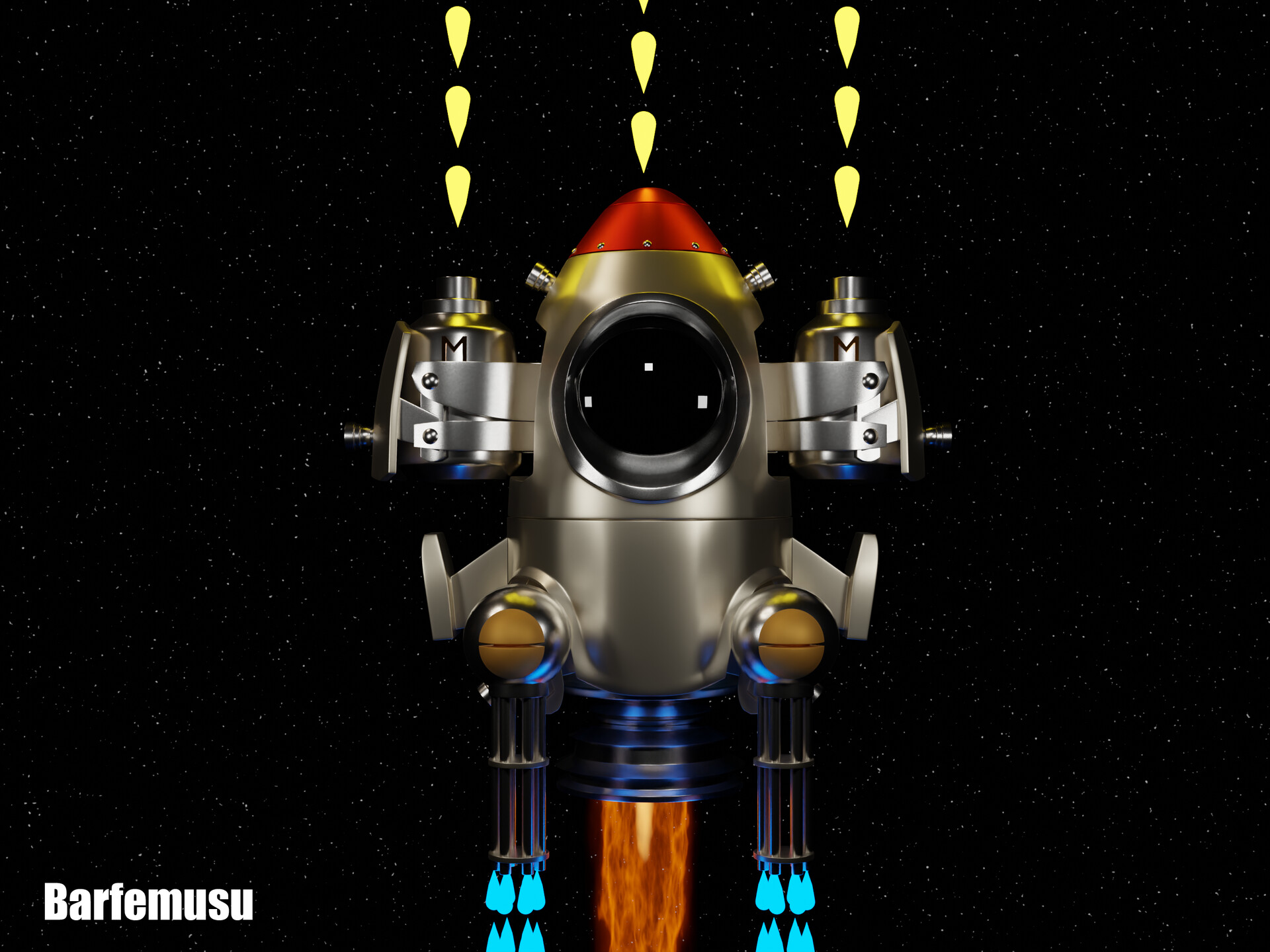 ArtStation - 3D Astro Slug (From Metal Slug 3)