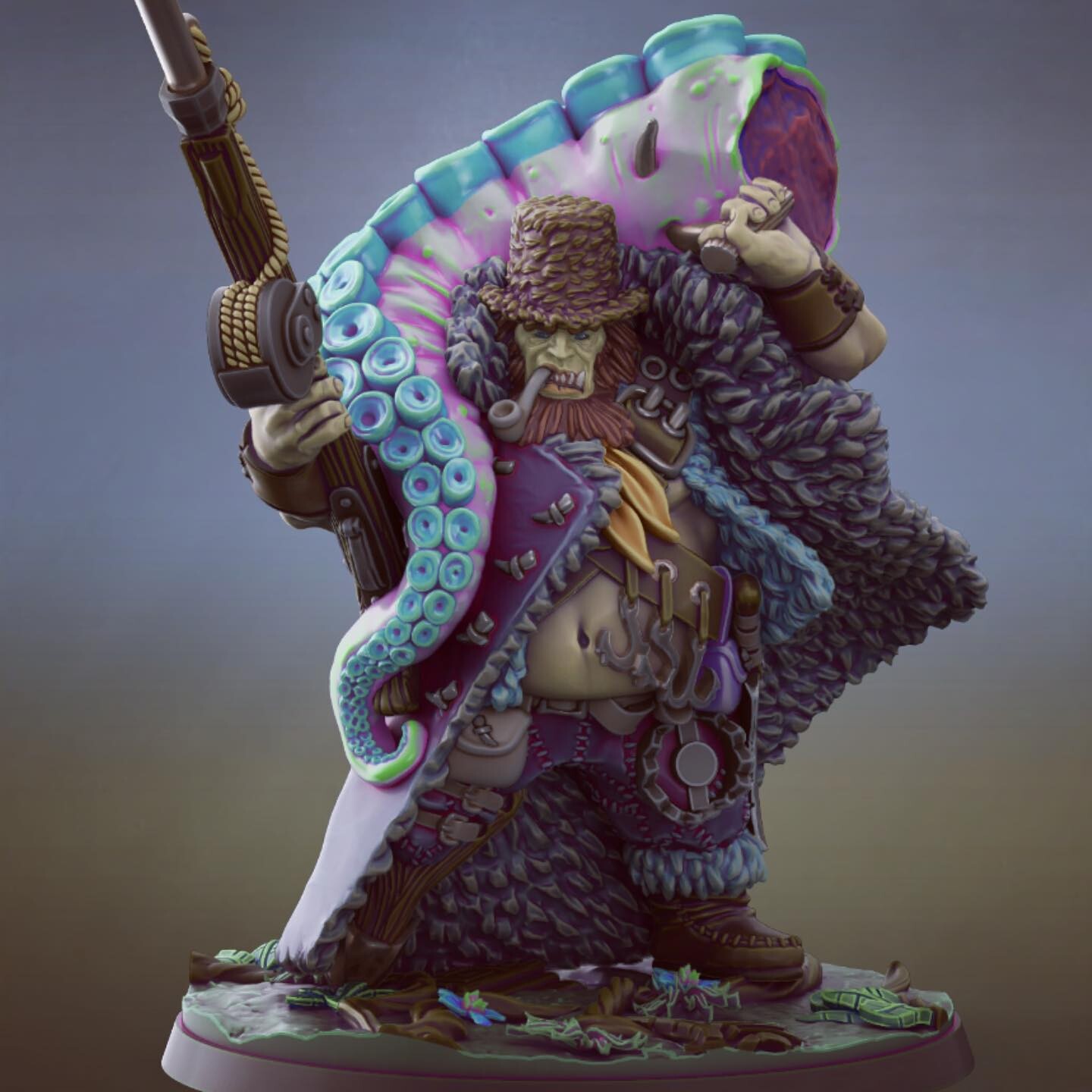 ArtStation - Titan Forge figure in Colorminis painting and material ...