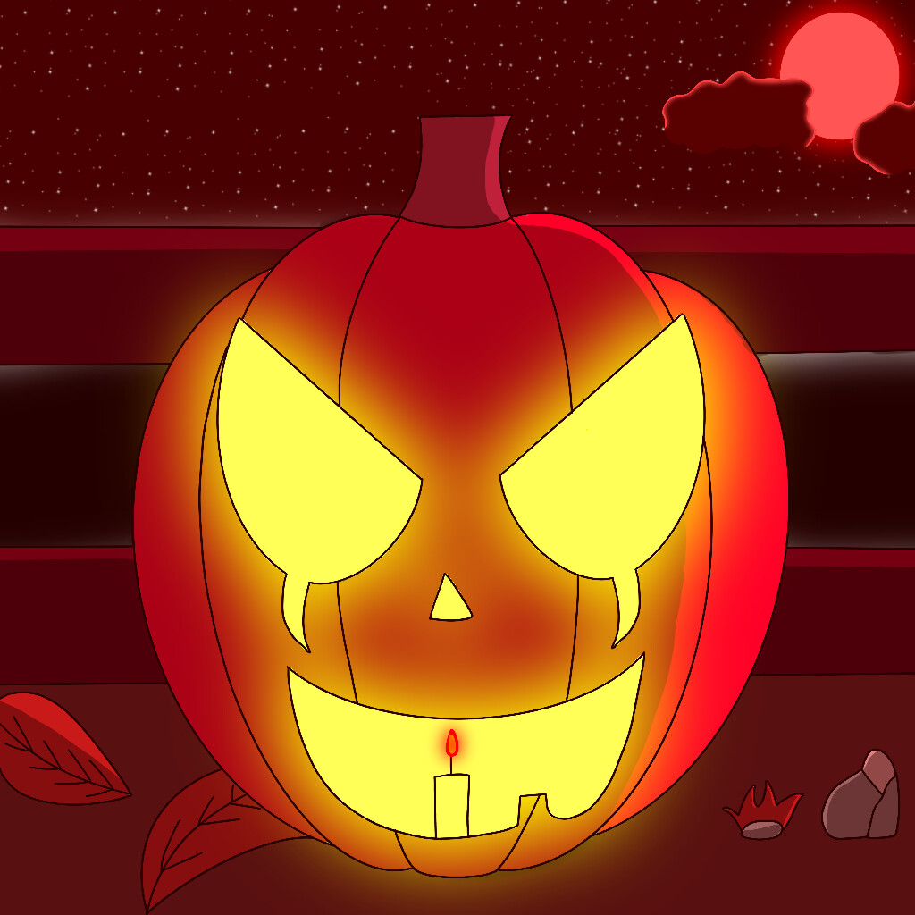 ArtStation - Red Demon Pumpkin