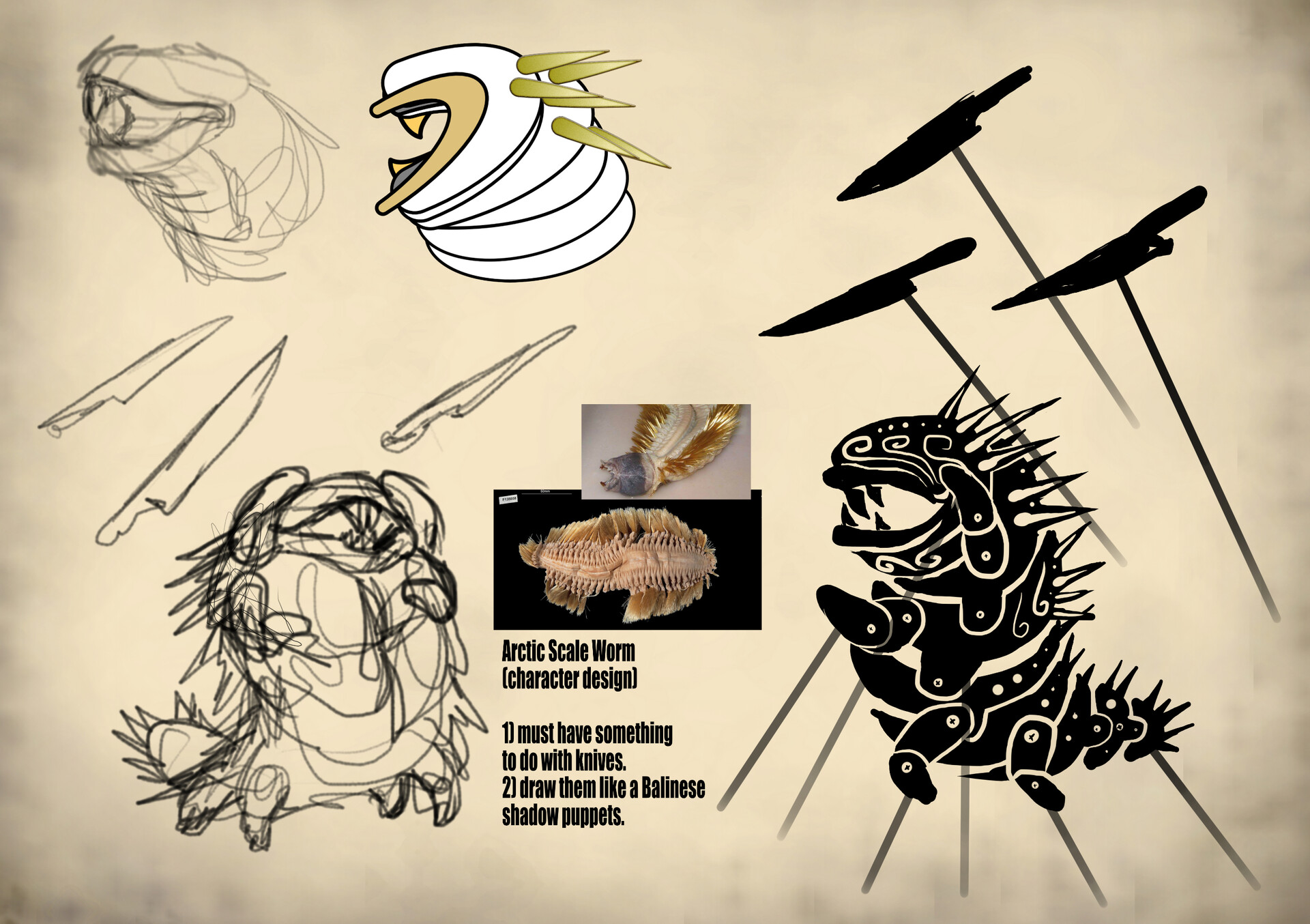 ArtStation - Arctic Scale Worm (character design)