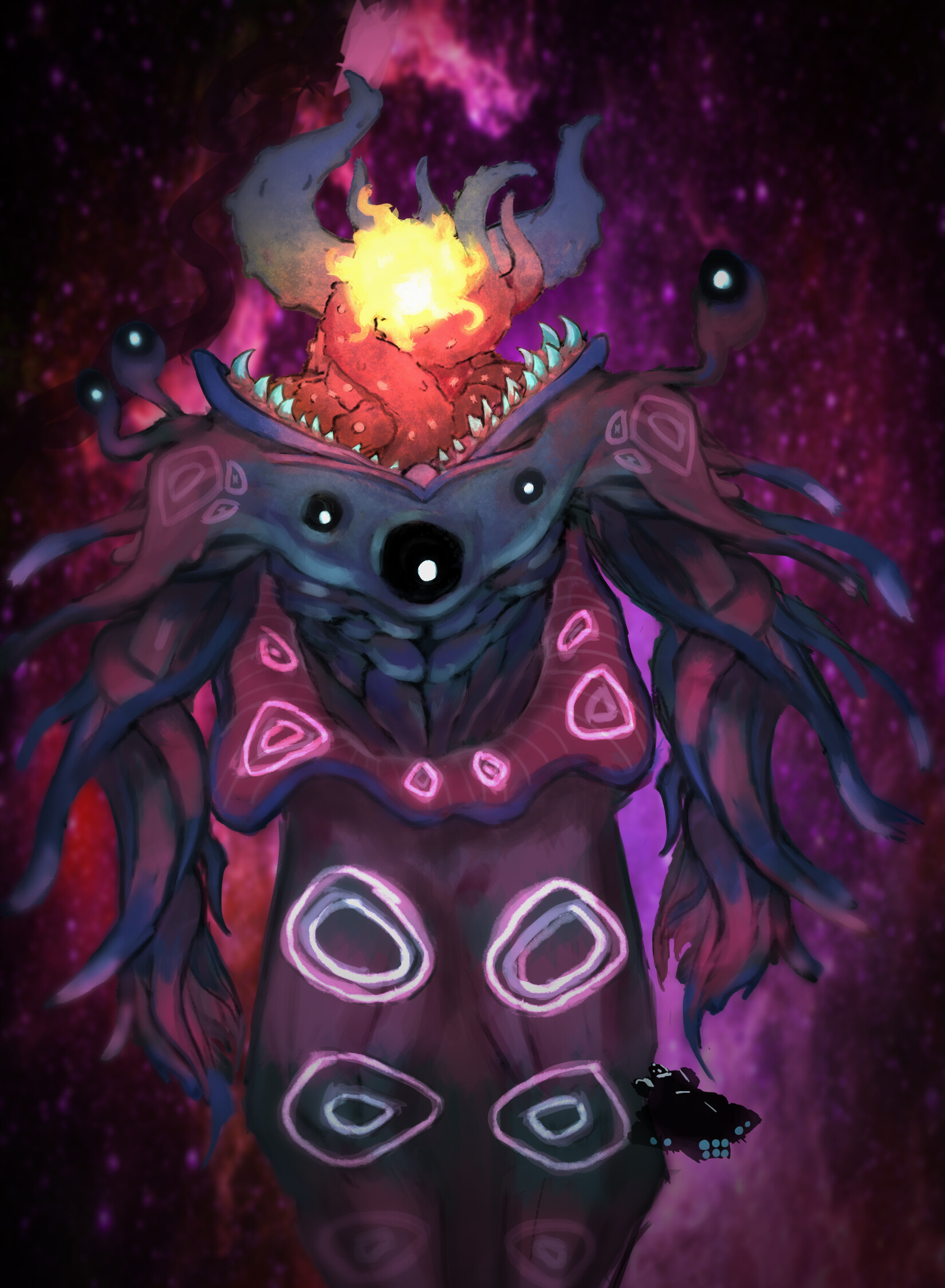 ArtStation - Fish Elder God in space