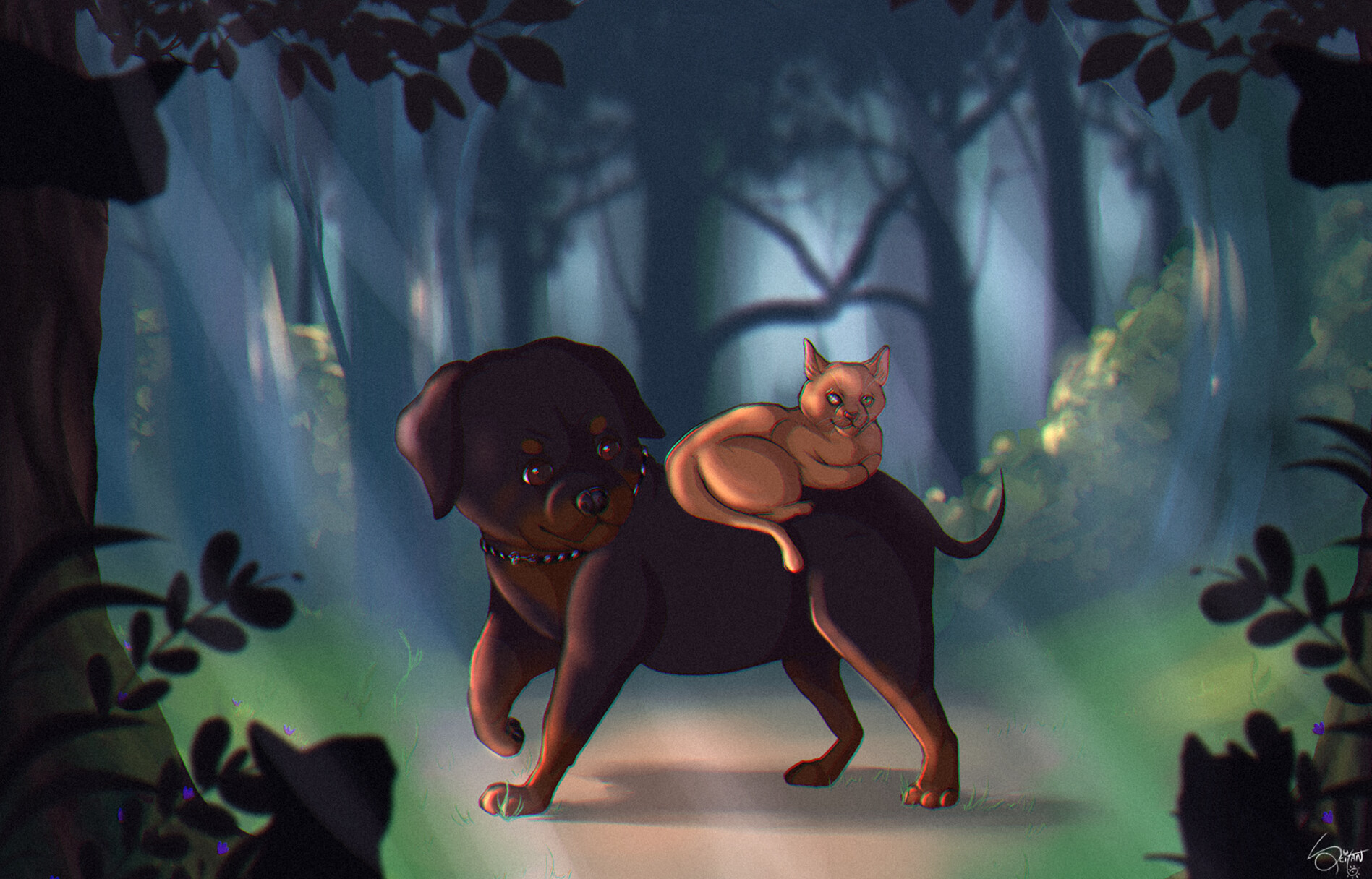 ArtStation - 'Let's get out of here, Draco'