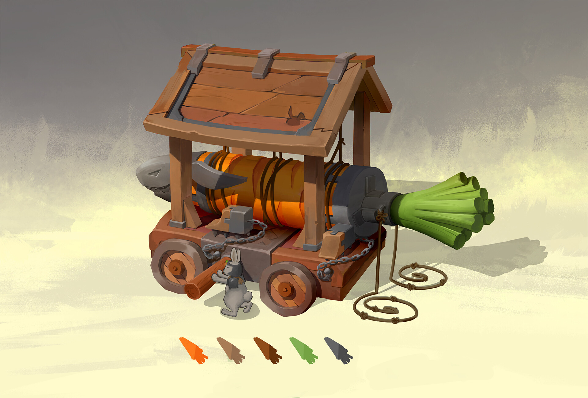 ArtStation - Rabbit Siege ram 공성충차