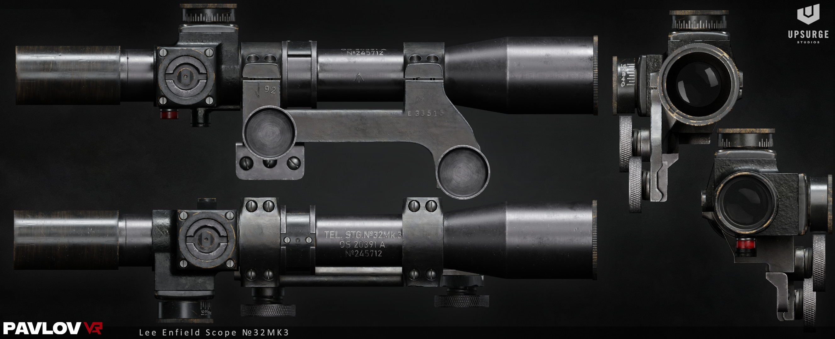 Upsurge Studios East - Pavlov VR - Lee-Enfield Attachments