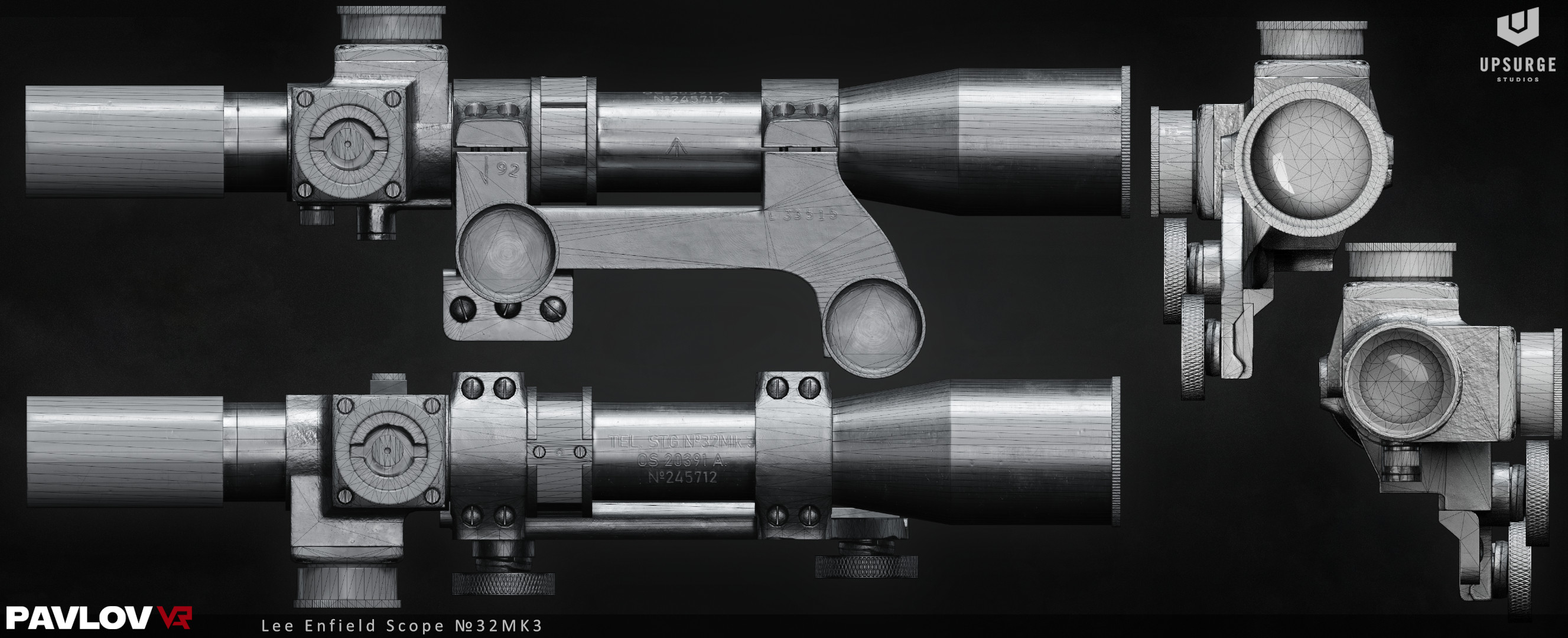 Upsurge Studios East - Pavlov VR - Lee-Enfield Attachments