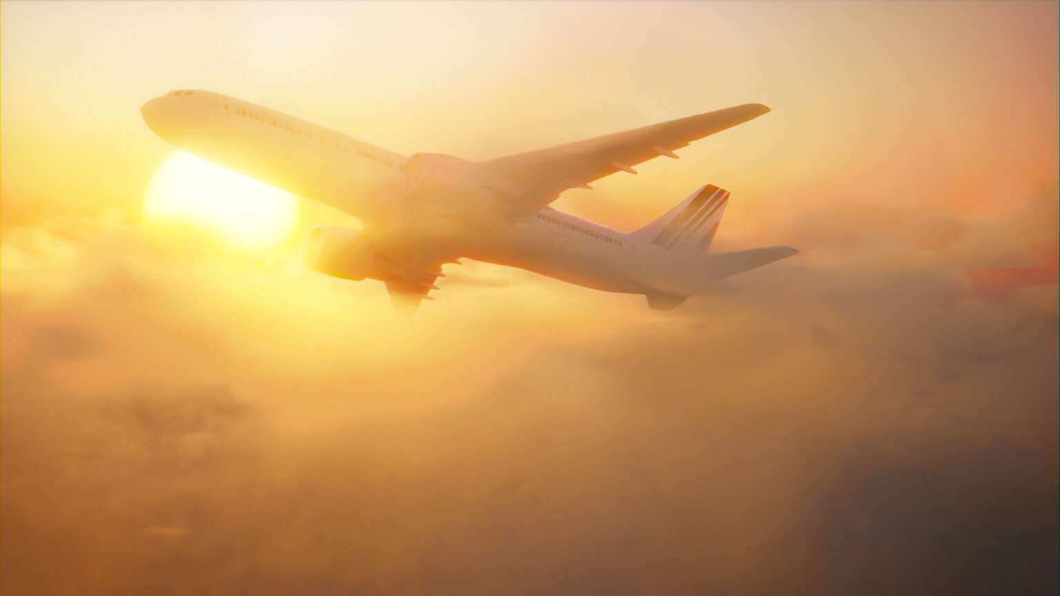 ArtStation - Plane in Clouds