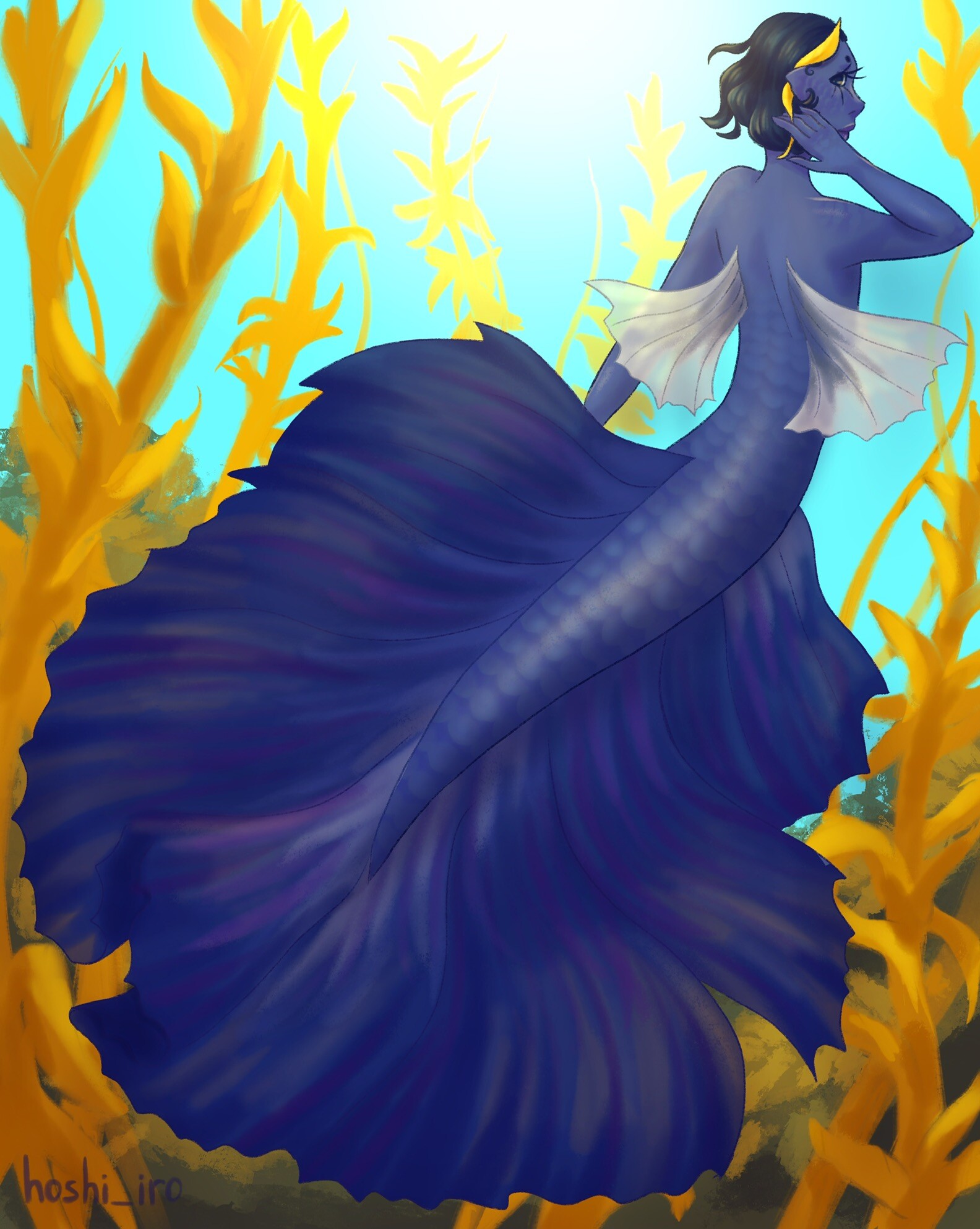 ArtStation - Betta fish mermaid
