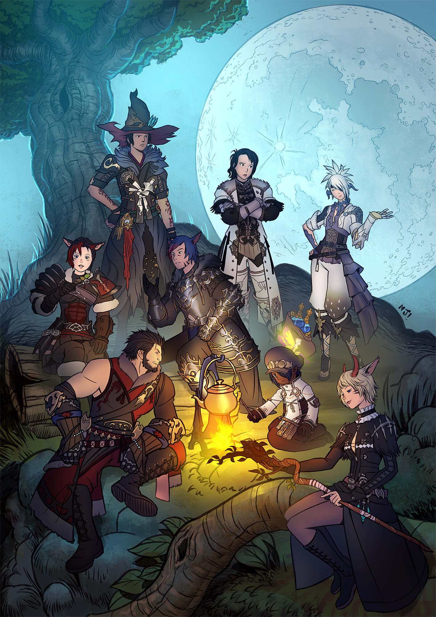 ArtStation - Commission for FFXIV players