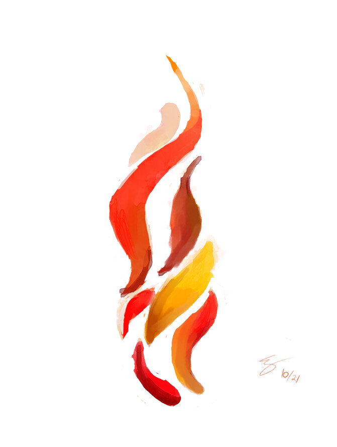ArtStation - Flame Digital Painting