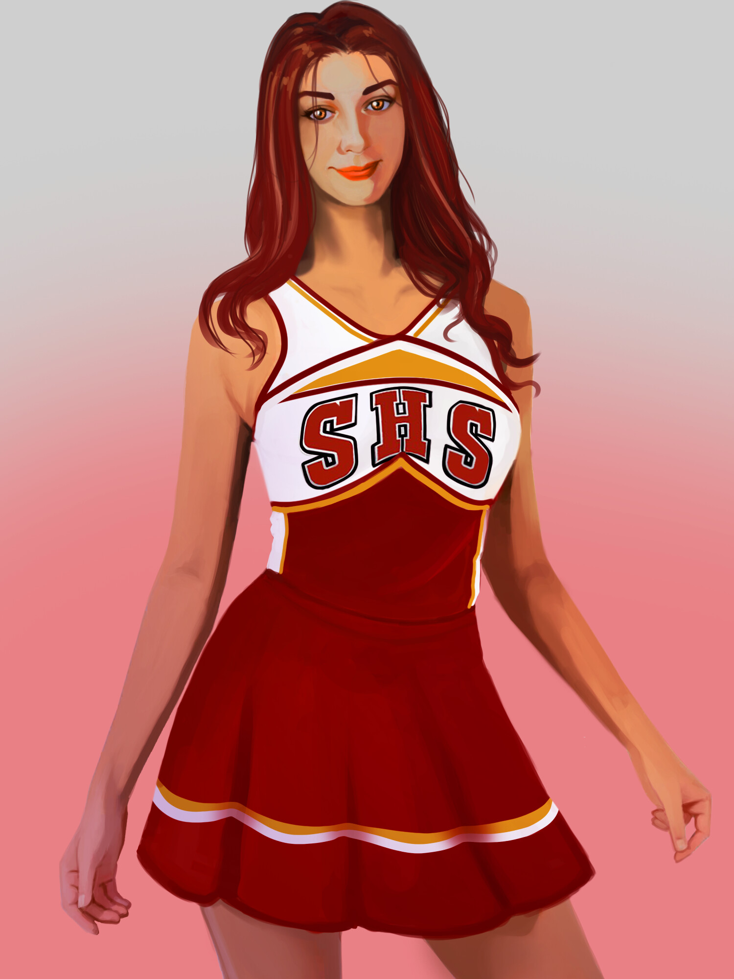 ArtStation - Cheerleader Portrait